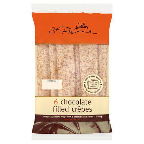 St Pierre Chocolate Filled Crepes 6 Pack