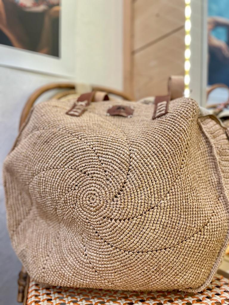 Sac rond modèle Ylang Ylang Mada Blue