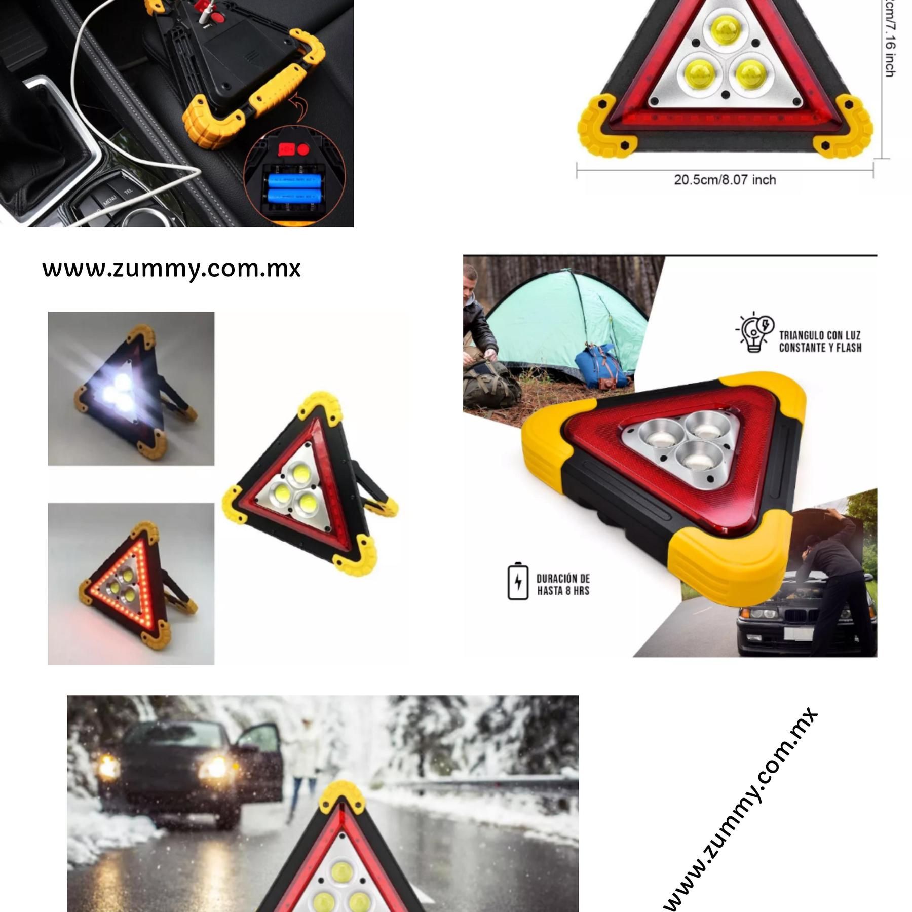 Triángulo de Luz de Emergencia Recargable USB Triángulo de Luz de Emergencia Recargable USB