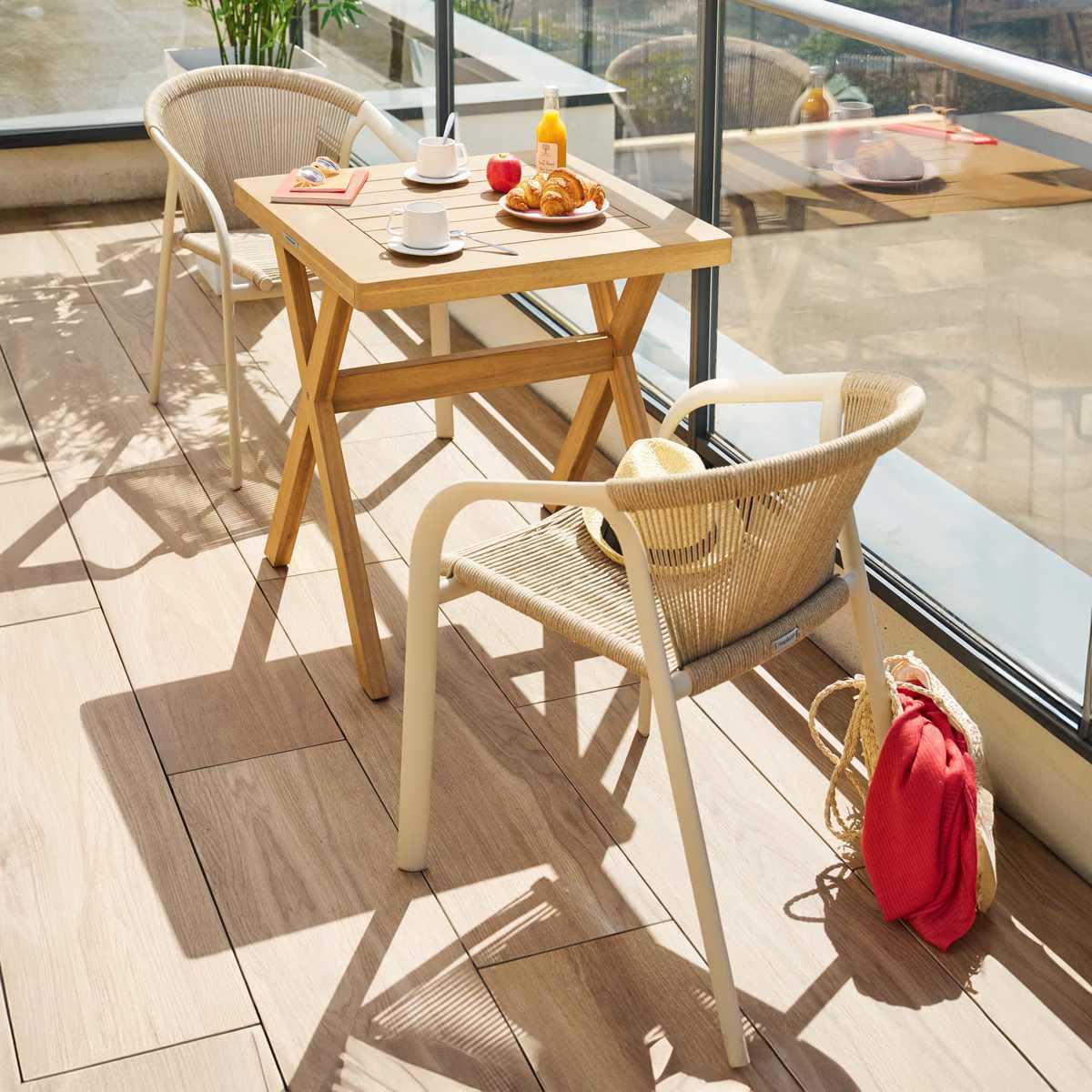 TABLE XENIA FIXE CAR 2P ACACIA