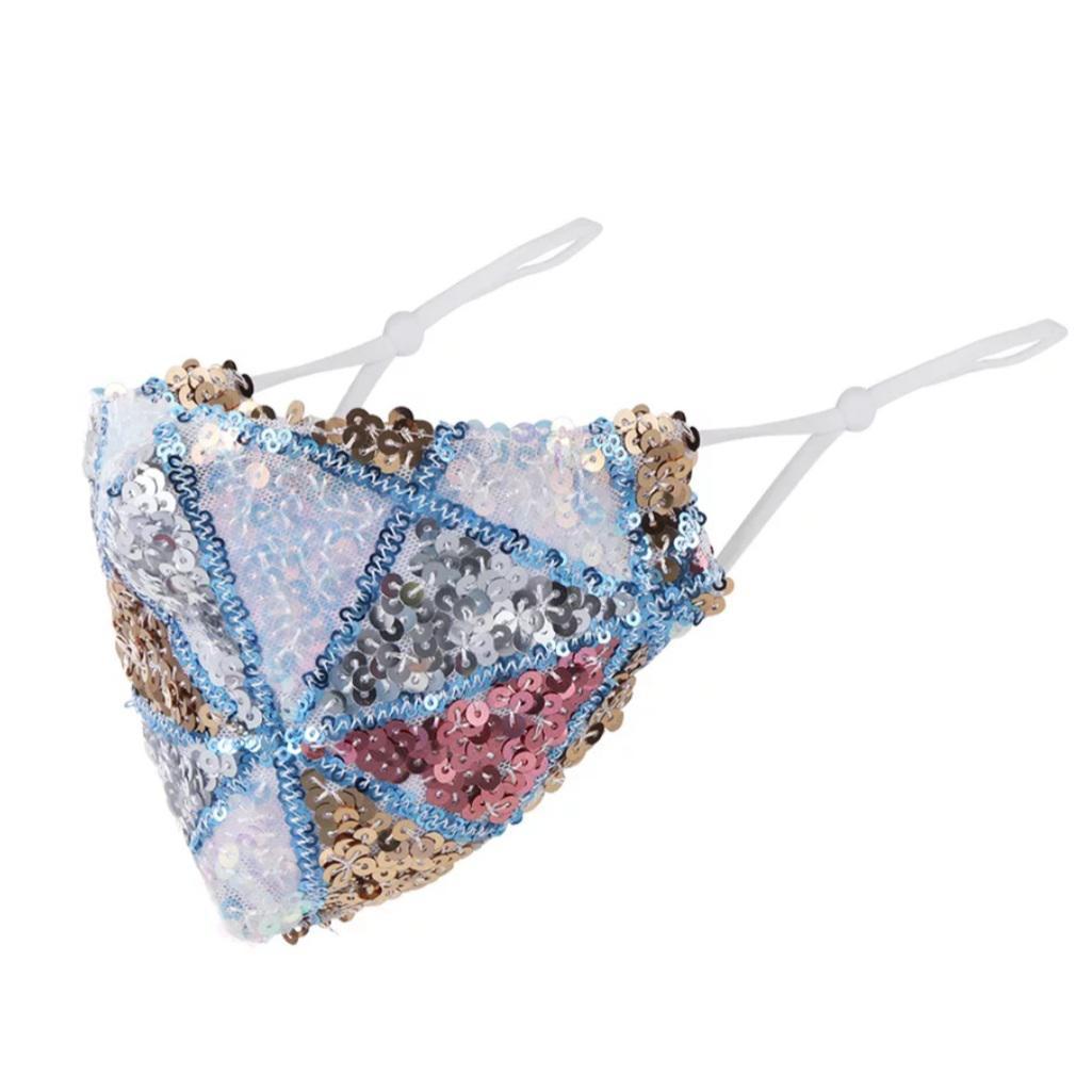 DK mask shine print white