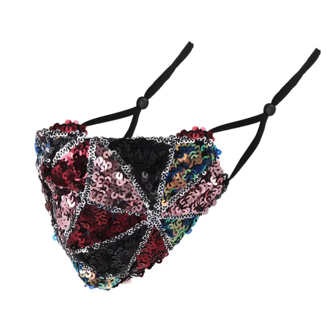 DK mask shine print black