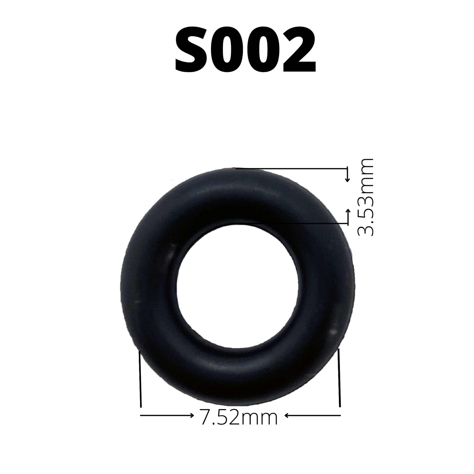 S002 ORING NBR UNIVERSAL COLOR NEGRO