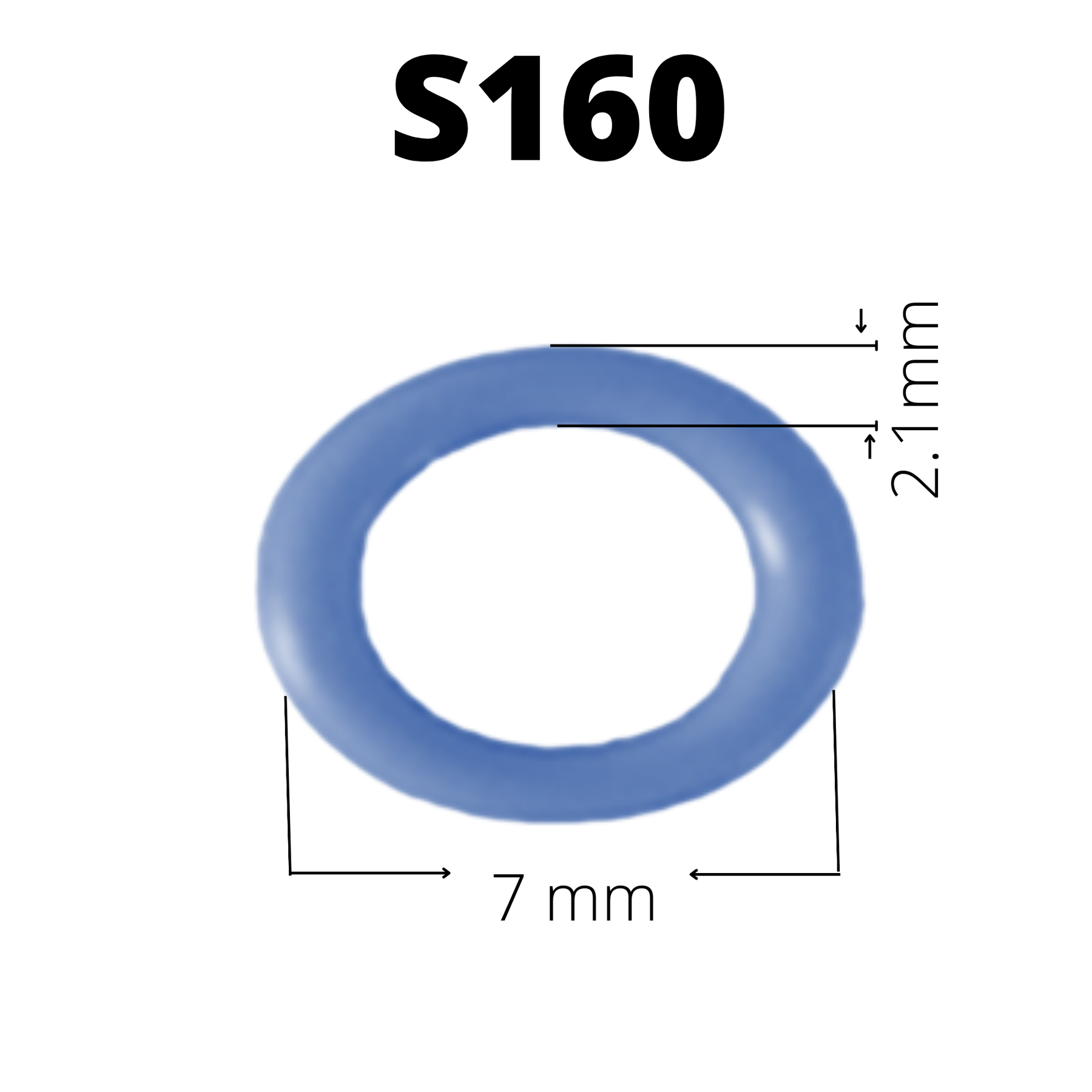 S160 ORING SUPERIOR INYECTOR D21 MATERIAL VITON