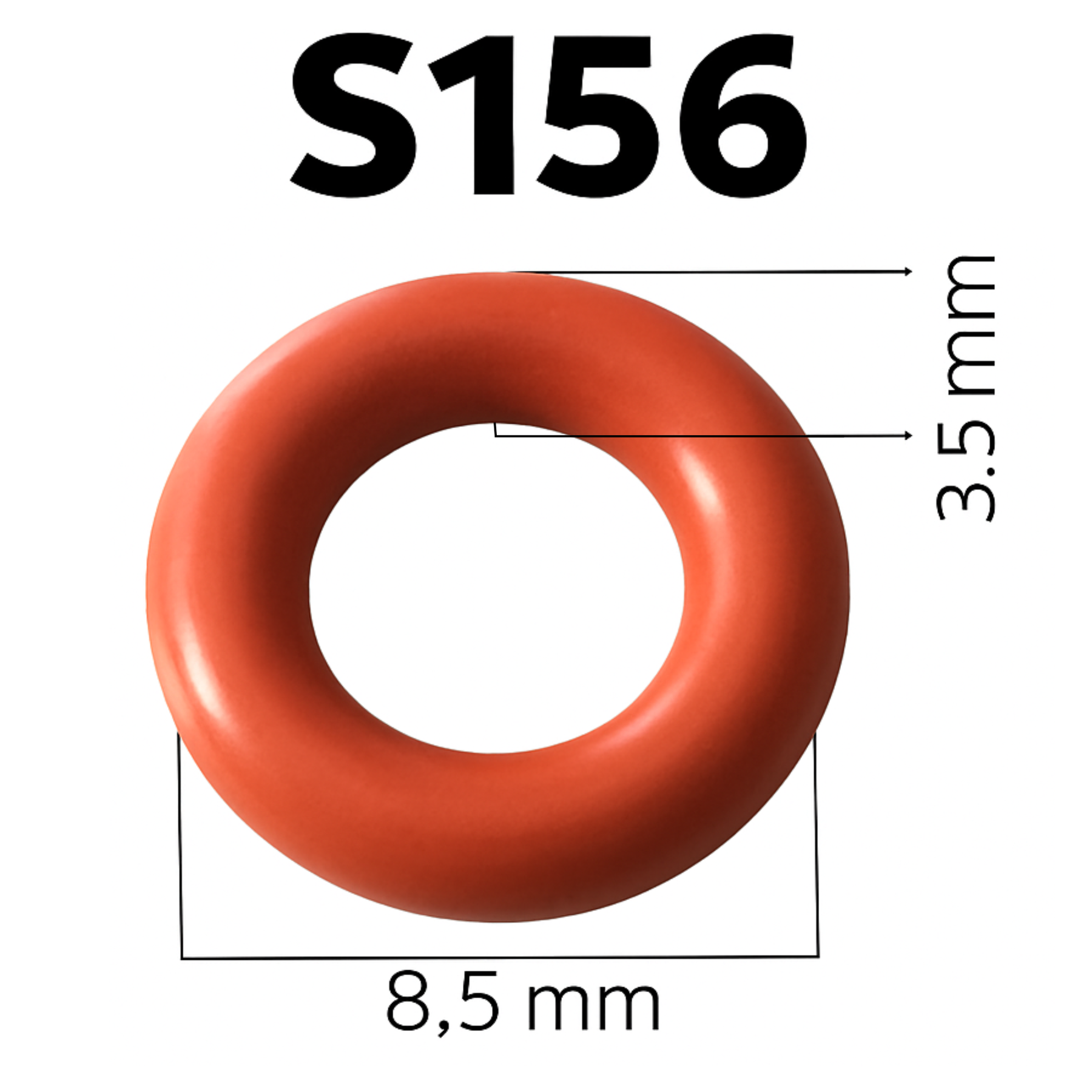 S156 ORING FORD FUSION, EDGE, MAZDA MATERIAL VITON