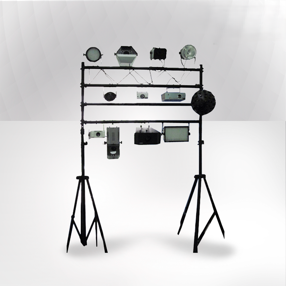 STLR001P Rack (stand) con pedestales para luces