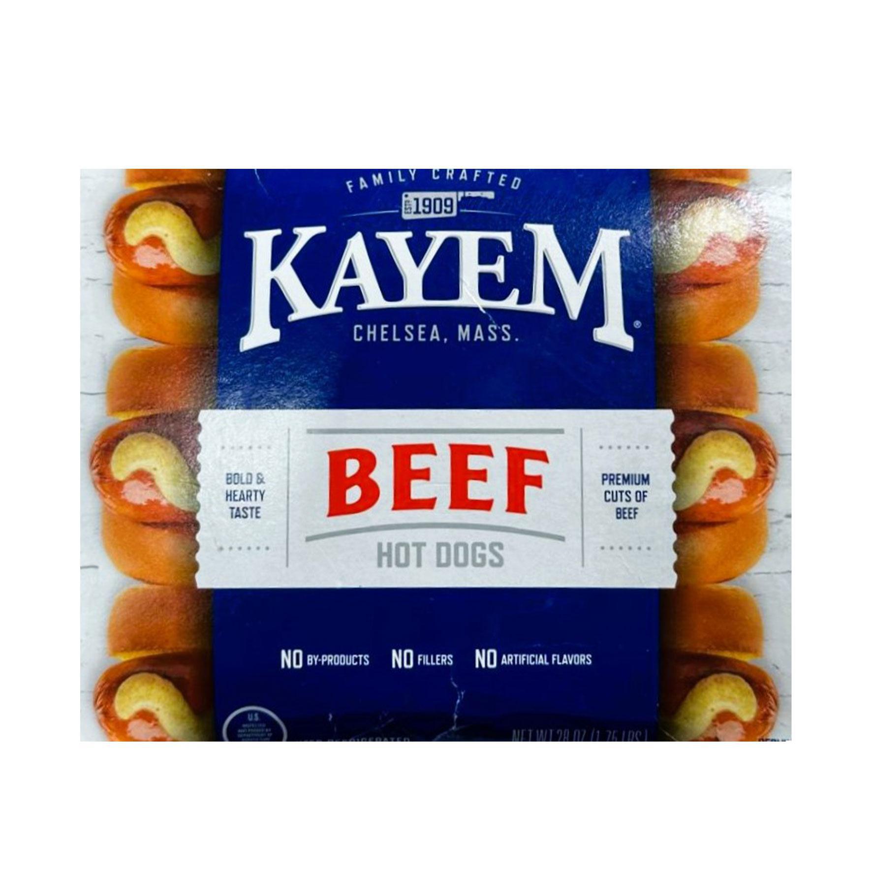 KAYEM BEEF HOT DOGS