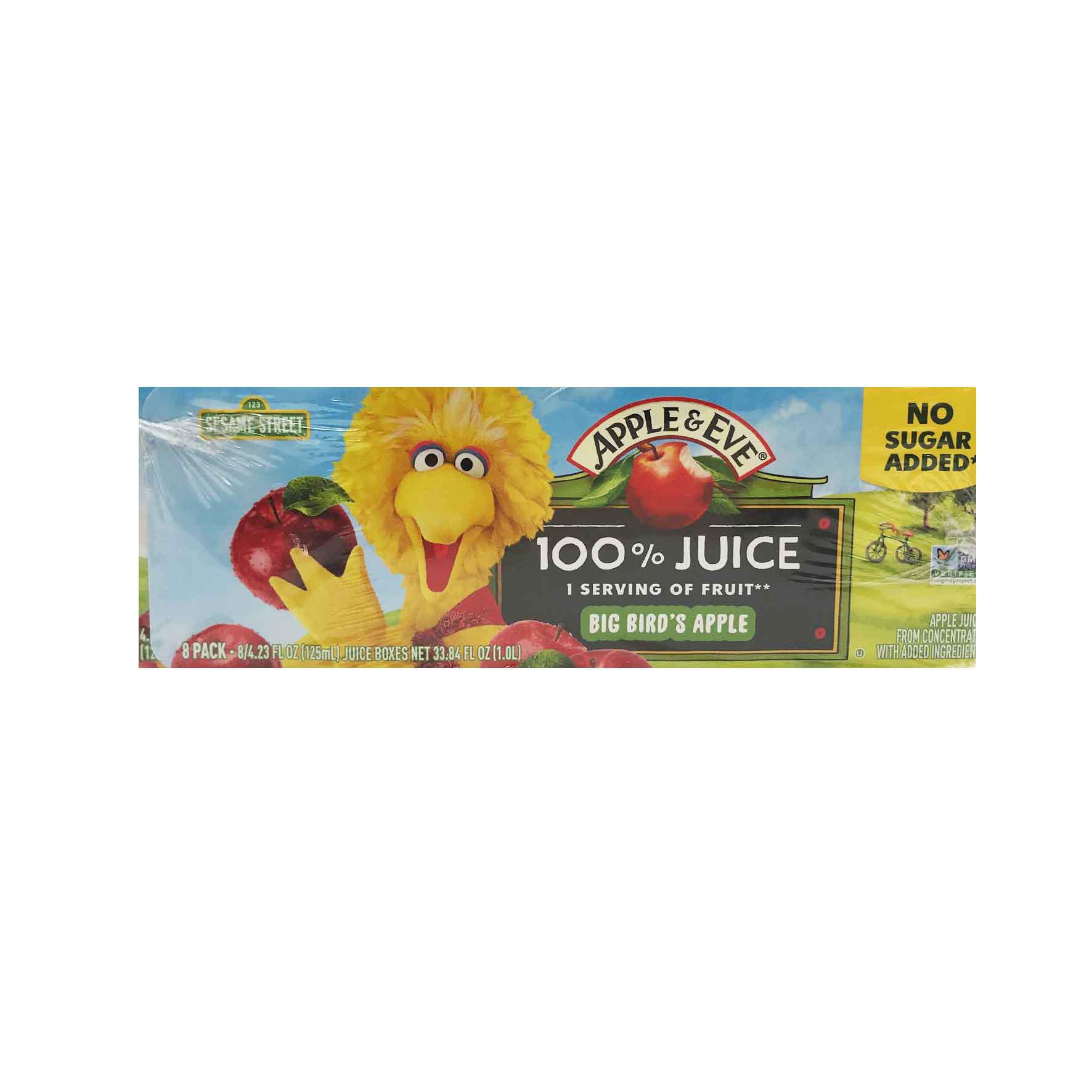 APPLE & EVE 100% JUICE BIG BIRD'S APPLE NO SUGAR ADDED