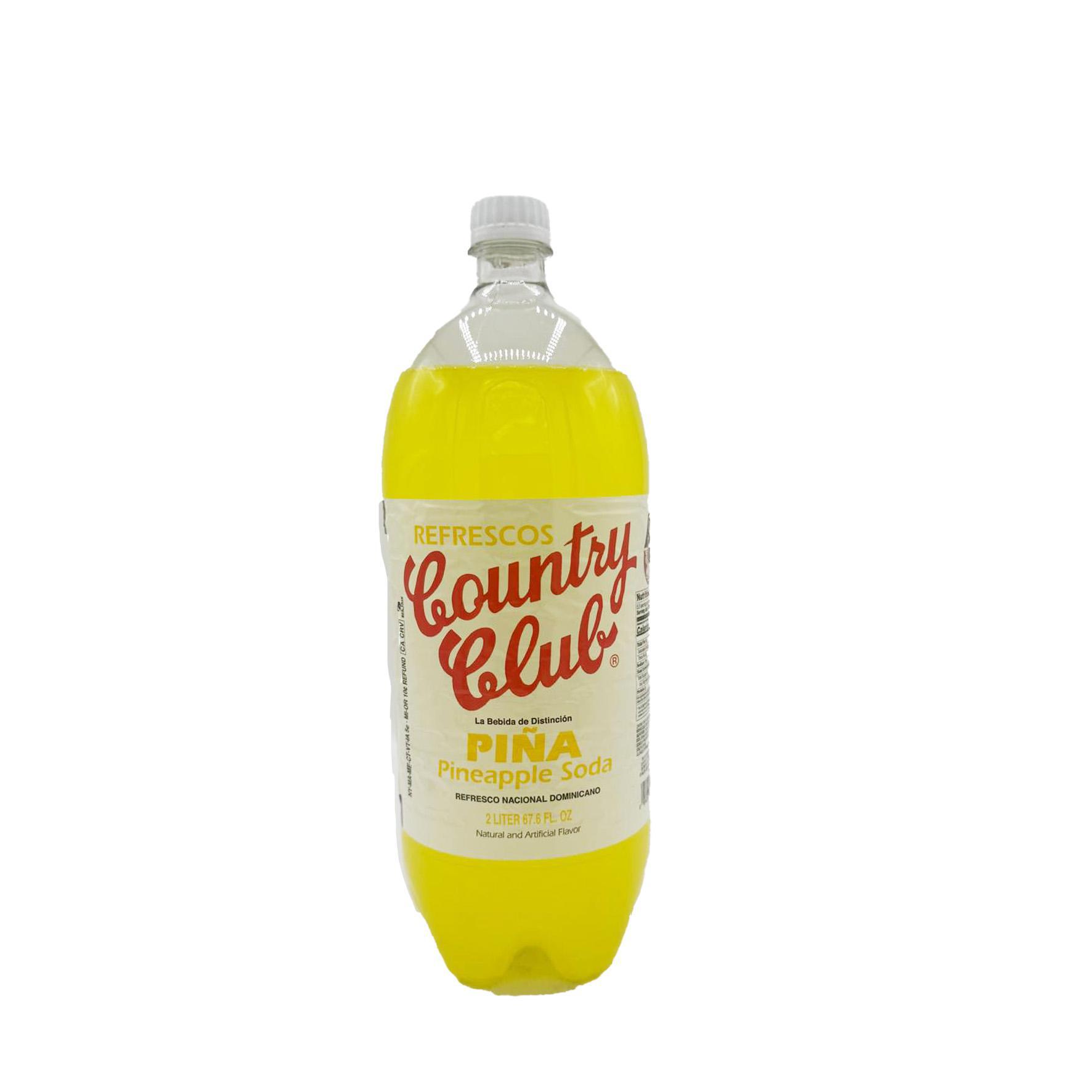 REFRESCOS COUNTRY CLUB PINEAPLE SODA REFRESCO NACIONAL DOMINICANO
