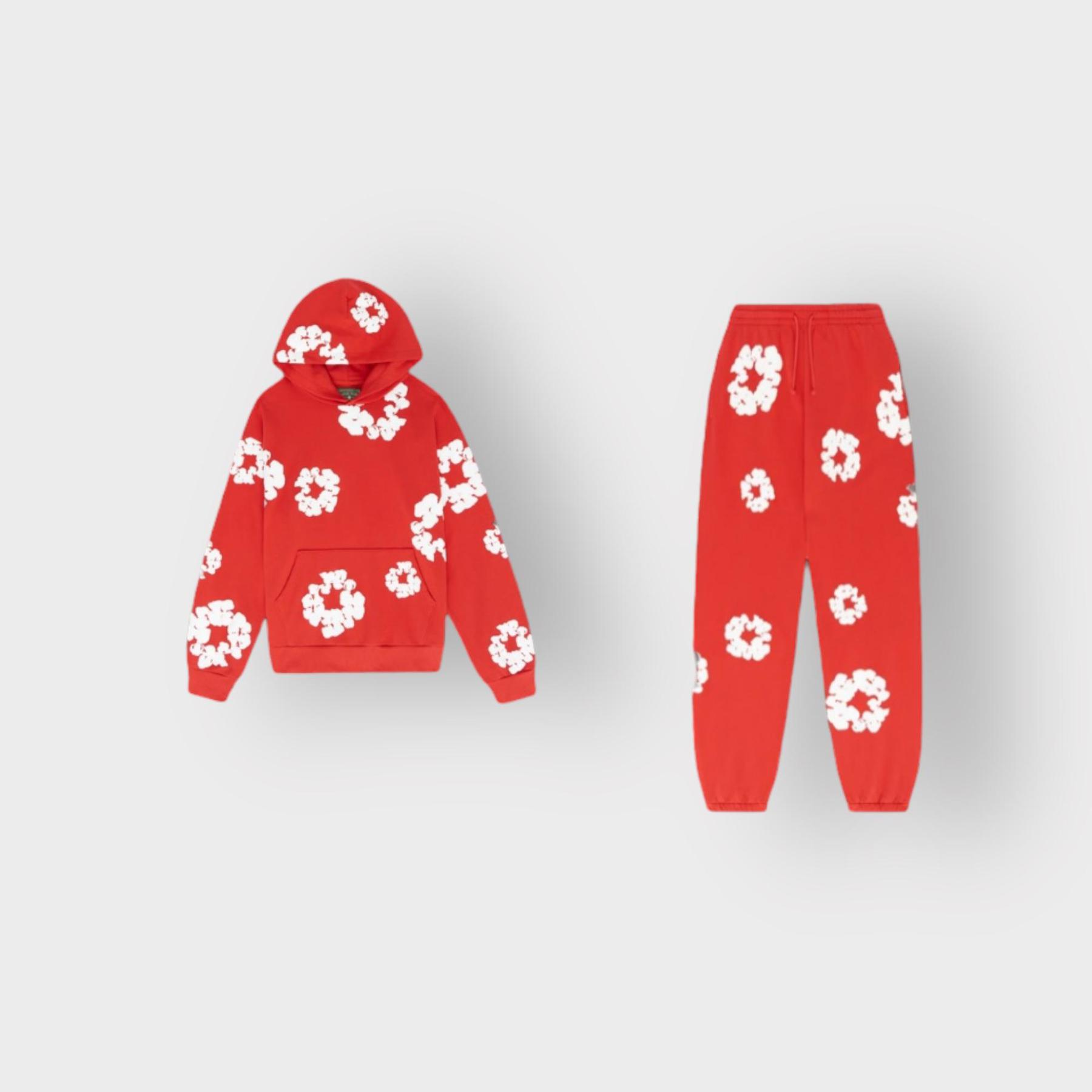 The Cotton Wreath TrackSuit Red