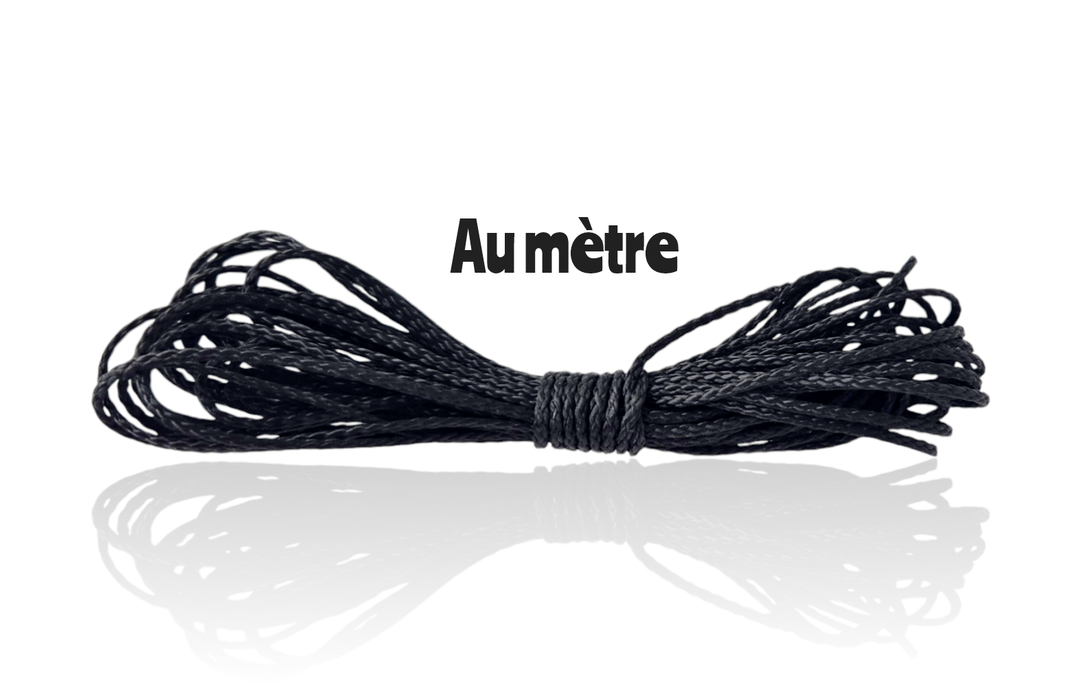 Fil NOIR pp-polyester 1,5mm