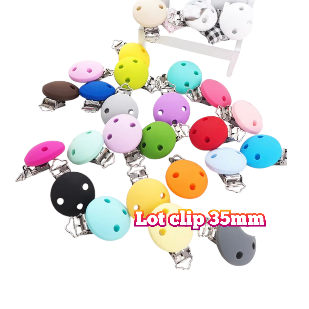 CLIPS RONDS 35mm_lot en vrac