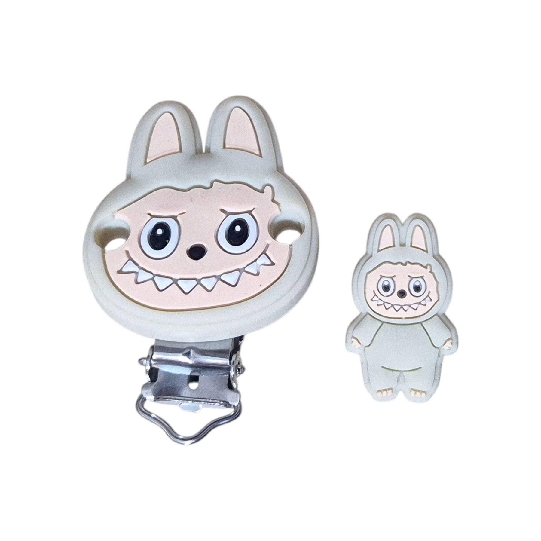 LABUBU clip & perle silicone