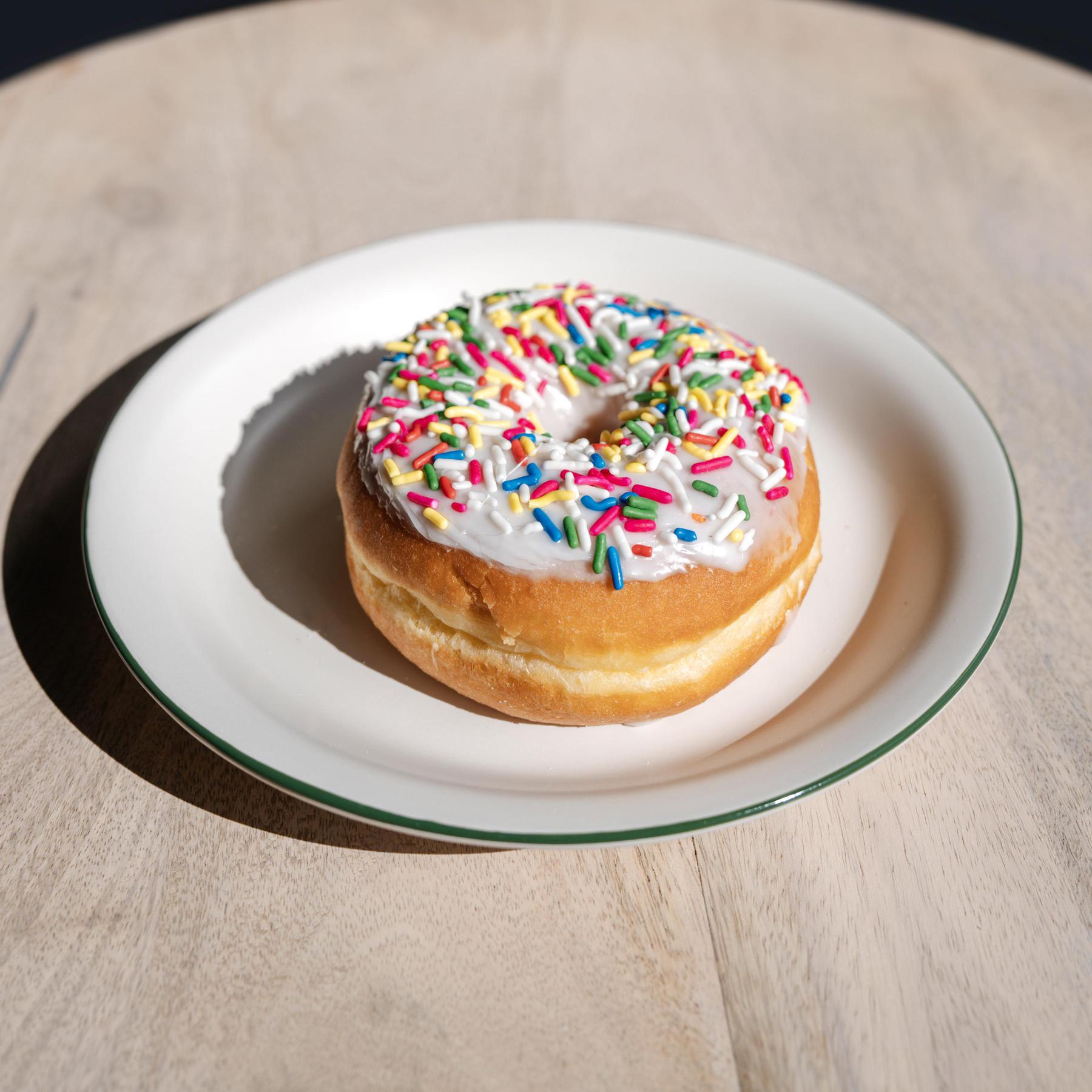 Vanilla Sprinkle Donut