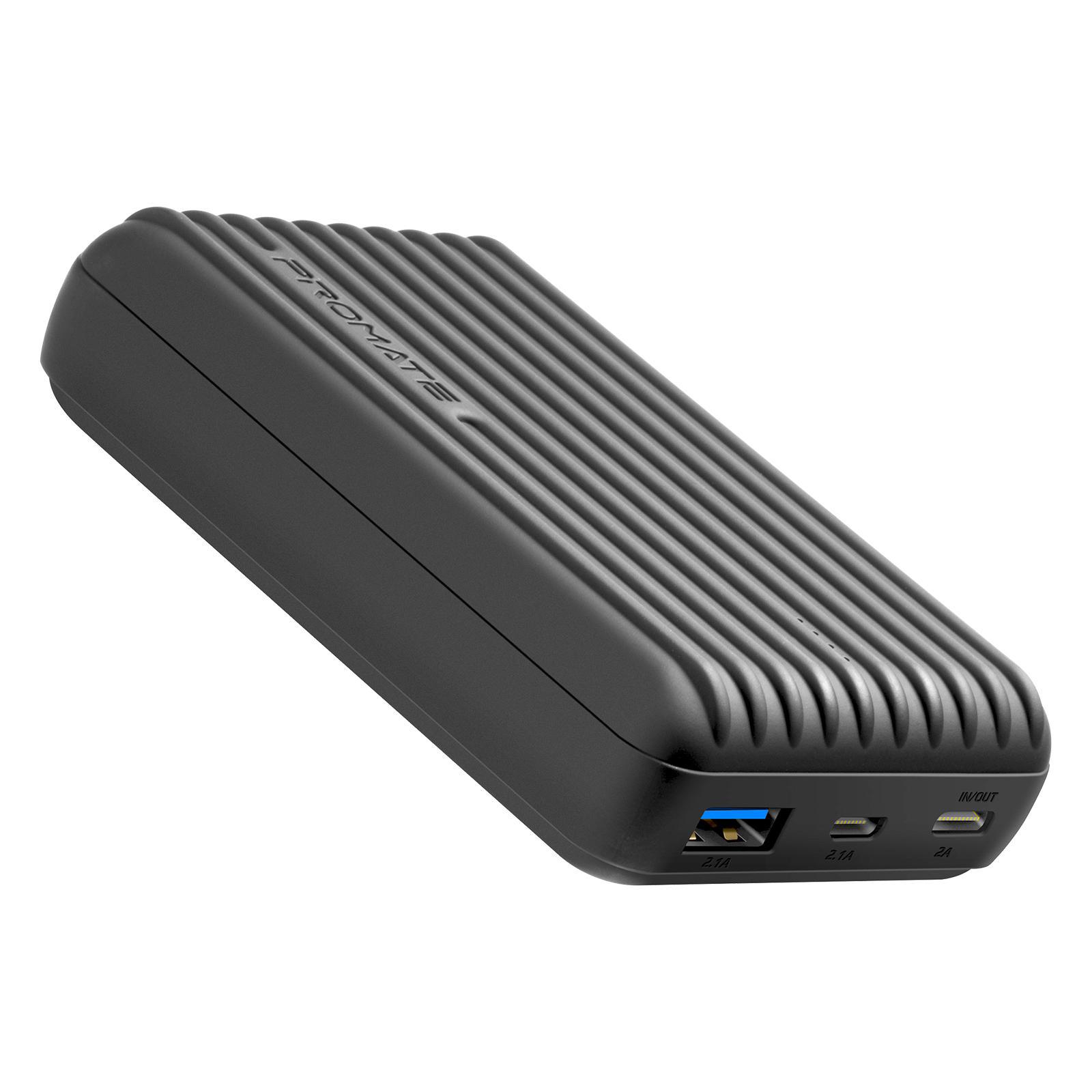 PROMATE Titan-10C Ultra-Compact Rugged Power Bank with USB-C Input & Output