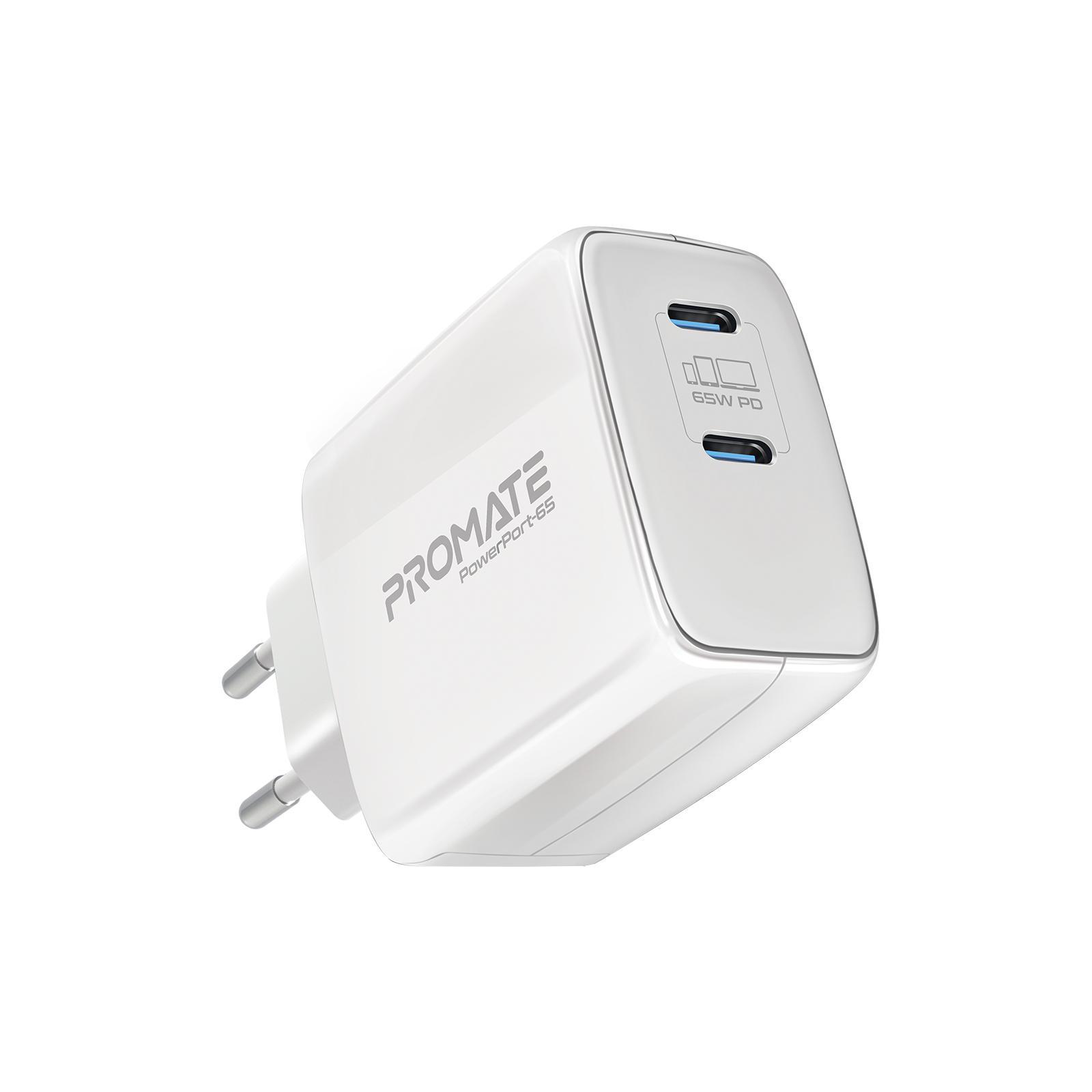 PROMATE 65W Power Delivery GaNFast™ Charging Adaptor