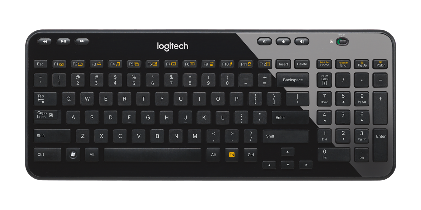 LOGITECH K360 KEYBOARD WIRELESS US BLACK