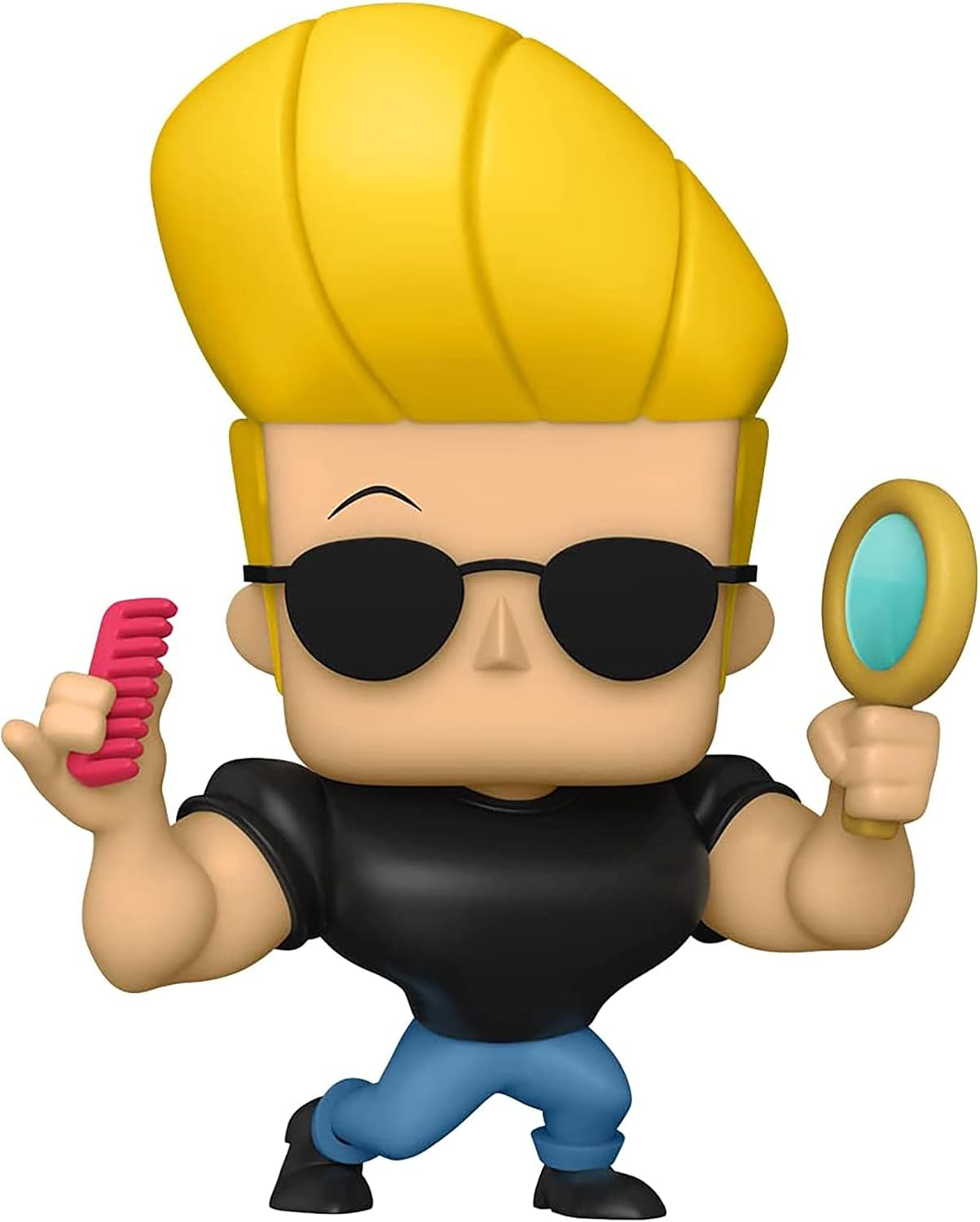Funko POP Animation: Johnny Bravo – Johnny with Mirror & Comb, 5"