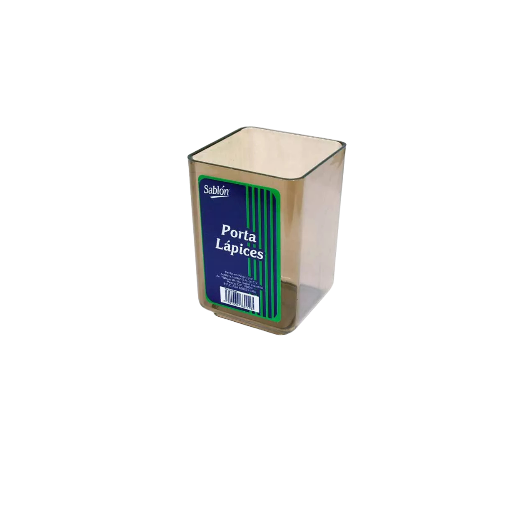 PORTALÁPICES AZOR 3106HU COLOR HUMO DE ACRÍLICO 1 PIEZA