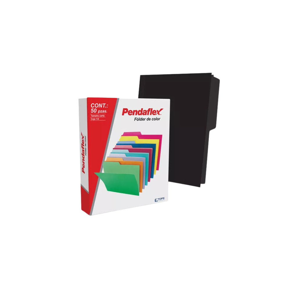 FOLDER PENDAFLEX TAMAÑO CARTA 1 PAQUETE CON 50 PIEZAS COLOR NEGRO C0050 ...