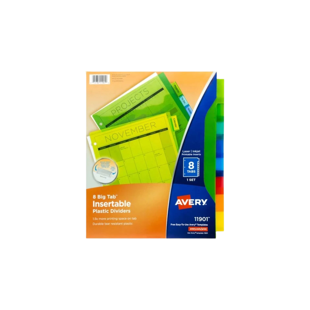 SEPARADOR AVERY 11901 CON 8 DIVISIONES