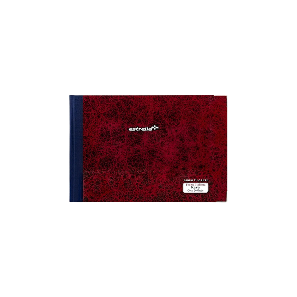 LIBRO FLORETE DE RAYADO MARCA ESTRELLA FORMA ITALIANA CON 240 HOJAS 1 ...