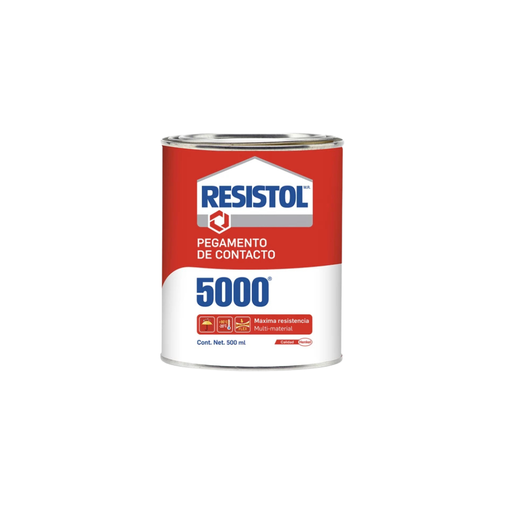 PEGAMENTO LIQUIDO HENKEL RESISTOL 5000 COLOR AMARILLO 500 ML 2373800