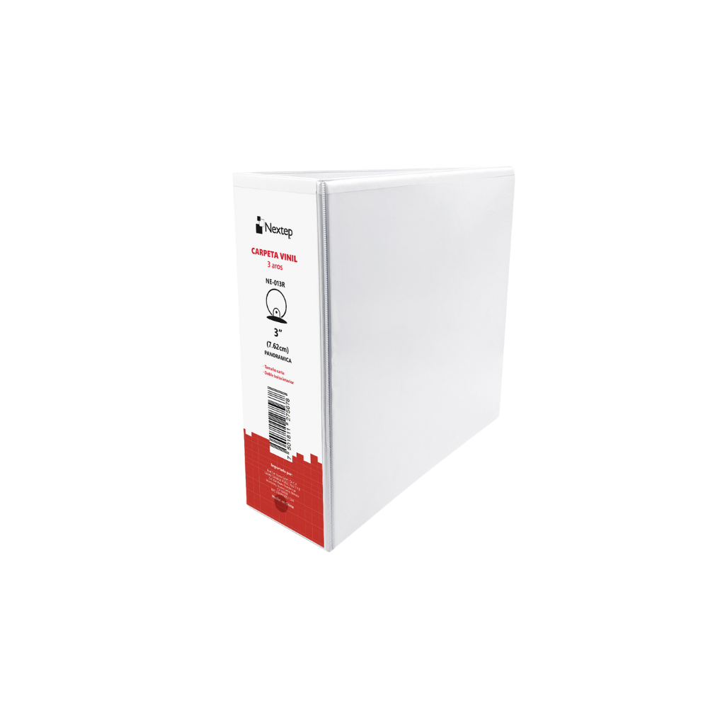 CARPETA PANORÁMICA NEXTEP VINIL ARO "O" 3" CARTA BLANCA NE-013R