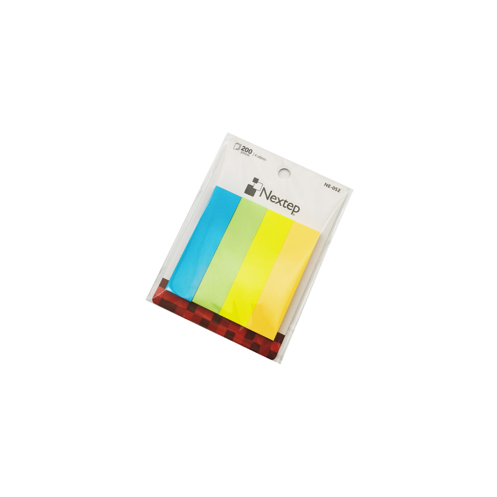 BANDERITAS NEXTEP NEÓN 4 COLORES 200 PIEZAS NE-052
