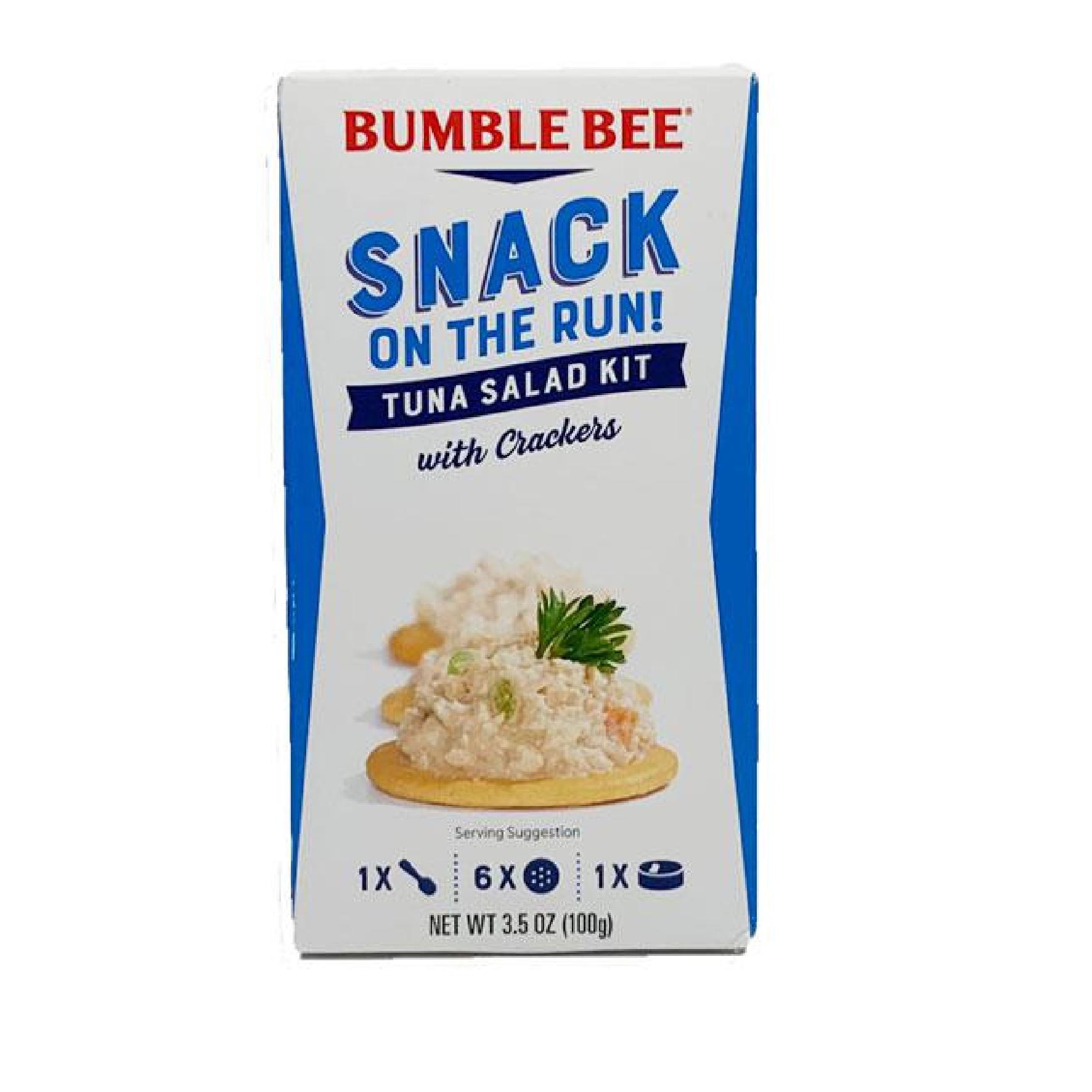 Snack on the Run Tuna salad kit with crackers