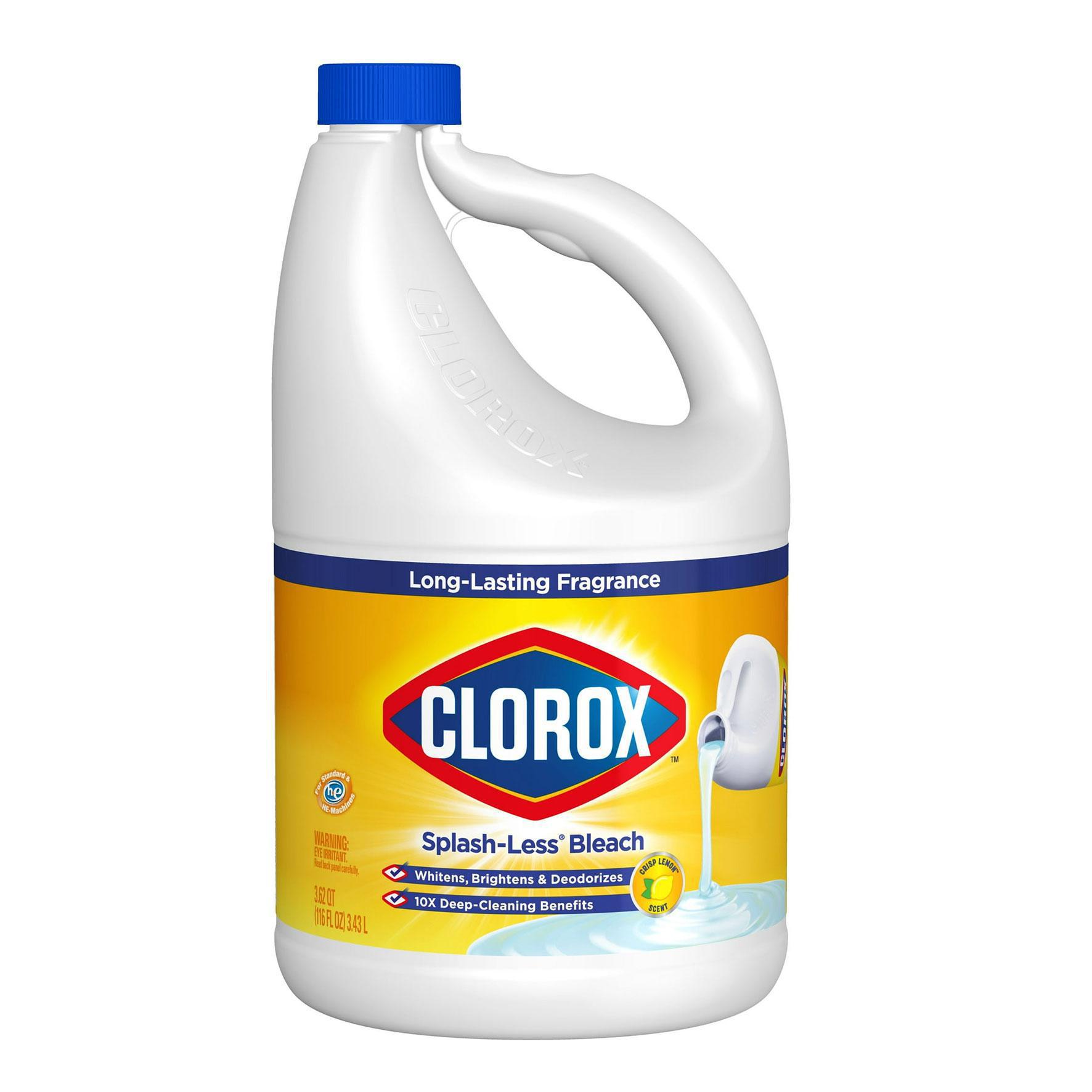 Clorox Splash-Less Bleach Crisp Lemon 116 Fl Oz