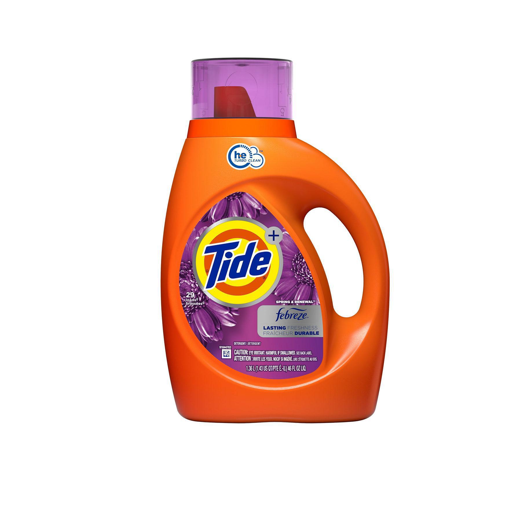 Tide Plus Febreze Freshness Spring & Renewal 46 Fl Oz