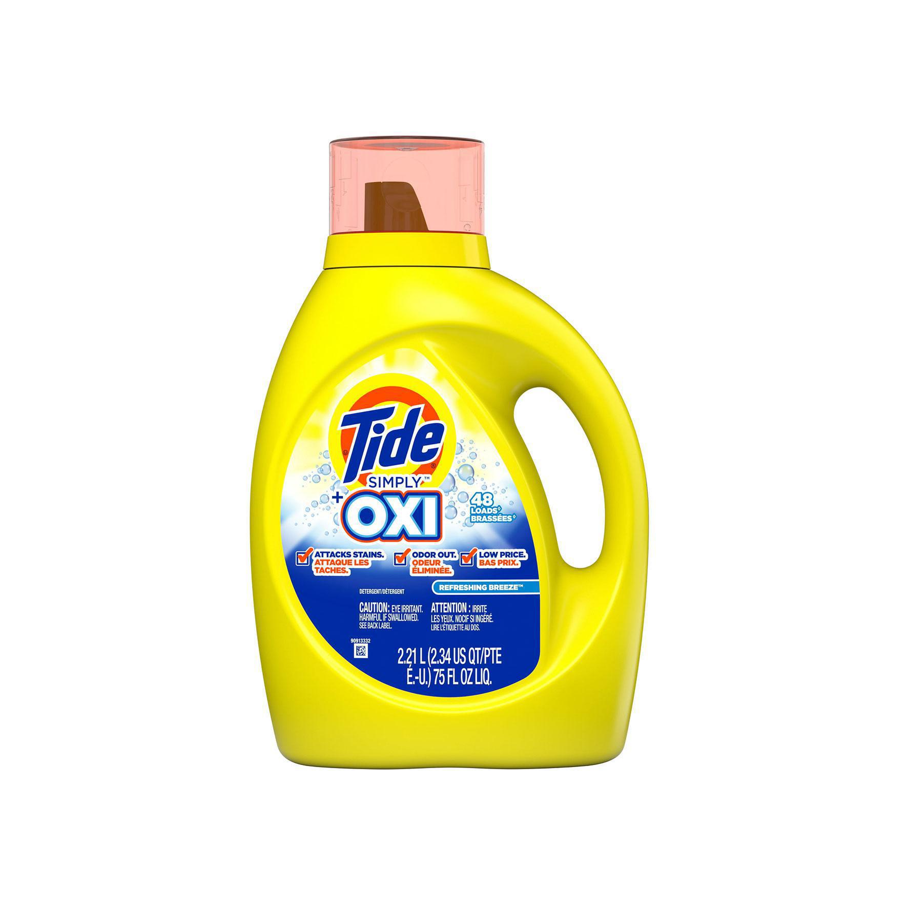 Tide Simply Plus Oxi Refreshing Breeze 75 Fl Oz
