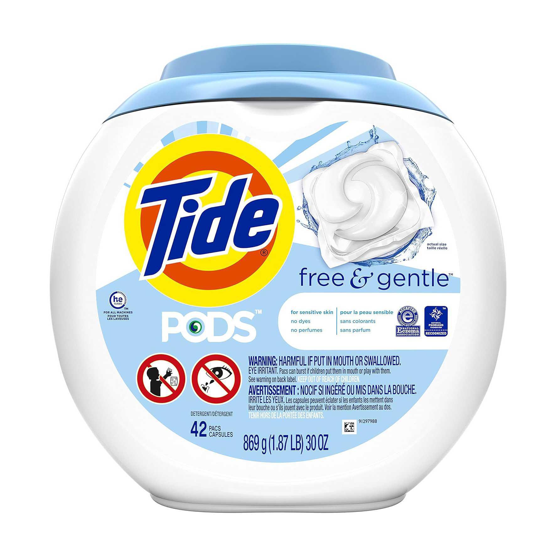 Tide PODS Free & Gentle 42Pacs