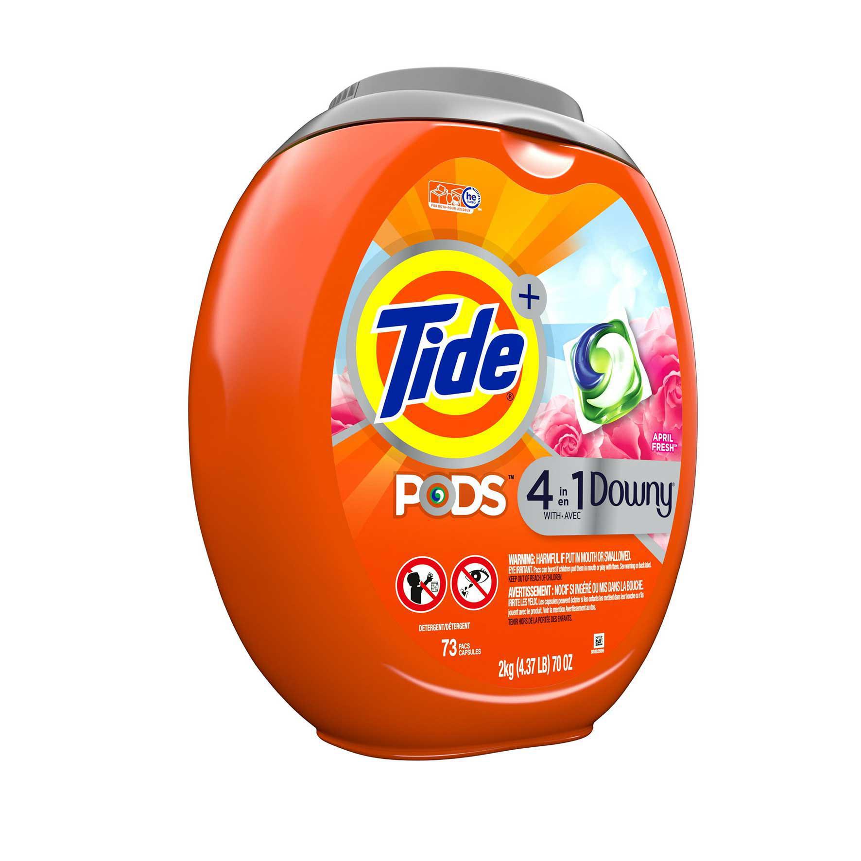 Tide PODS Downy April Fresh 73Pacs 70 Fl Oz