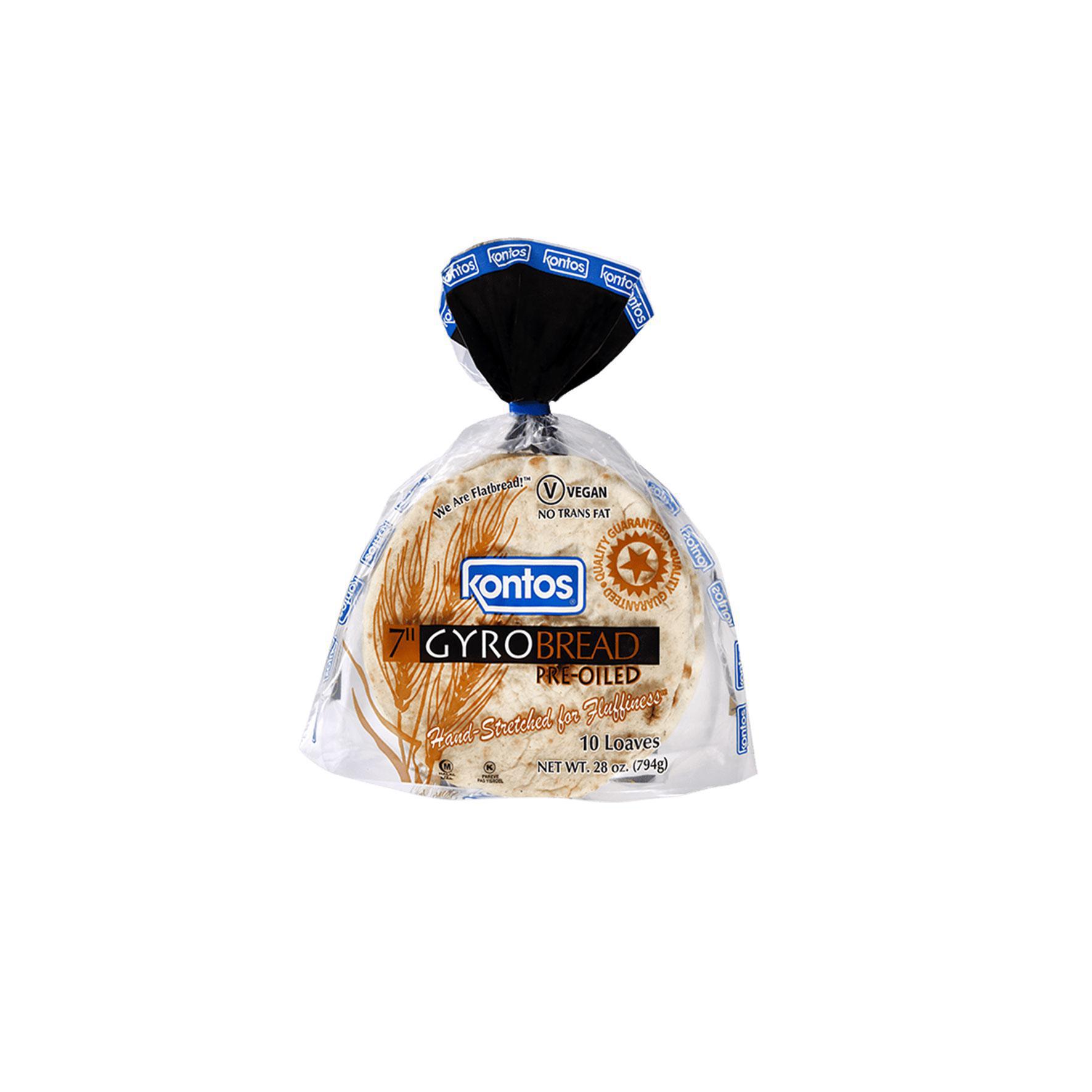 Kontos Pre-Oiled Gyro Bread