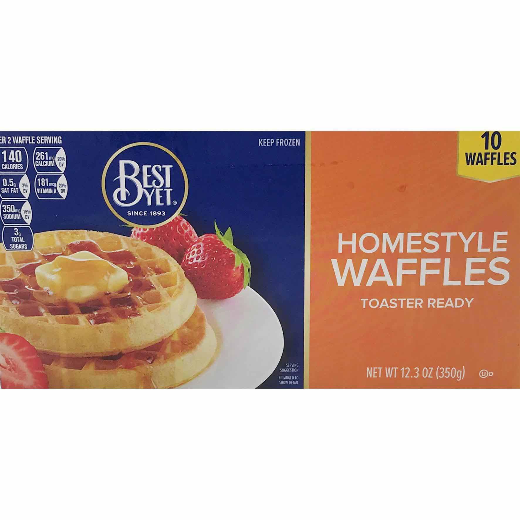 Homestyle Waffles Toaster Ready