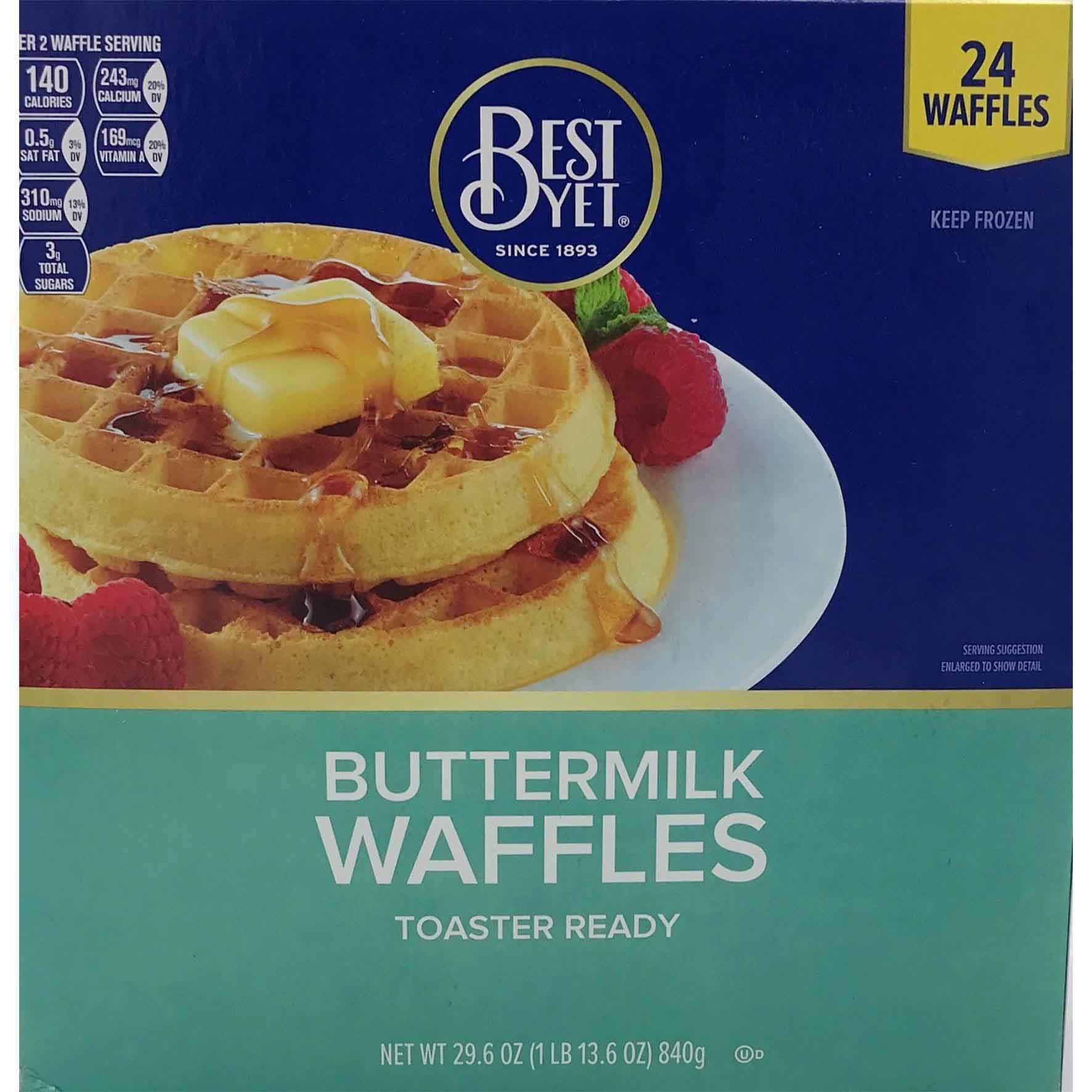 Buttermilk Waffles Toaster Ready