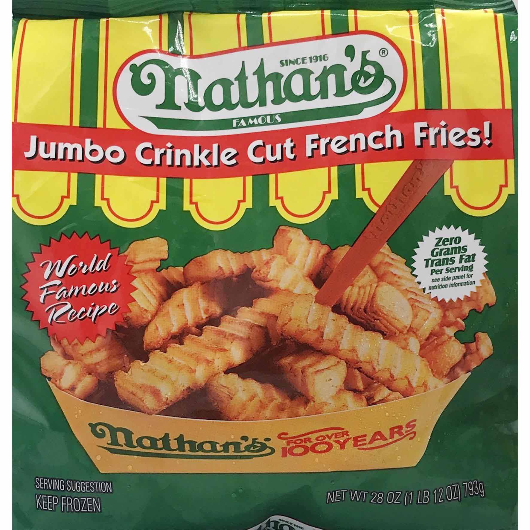 Nathans Jumbo Crinkle Cut French Fries