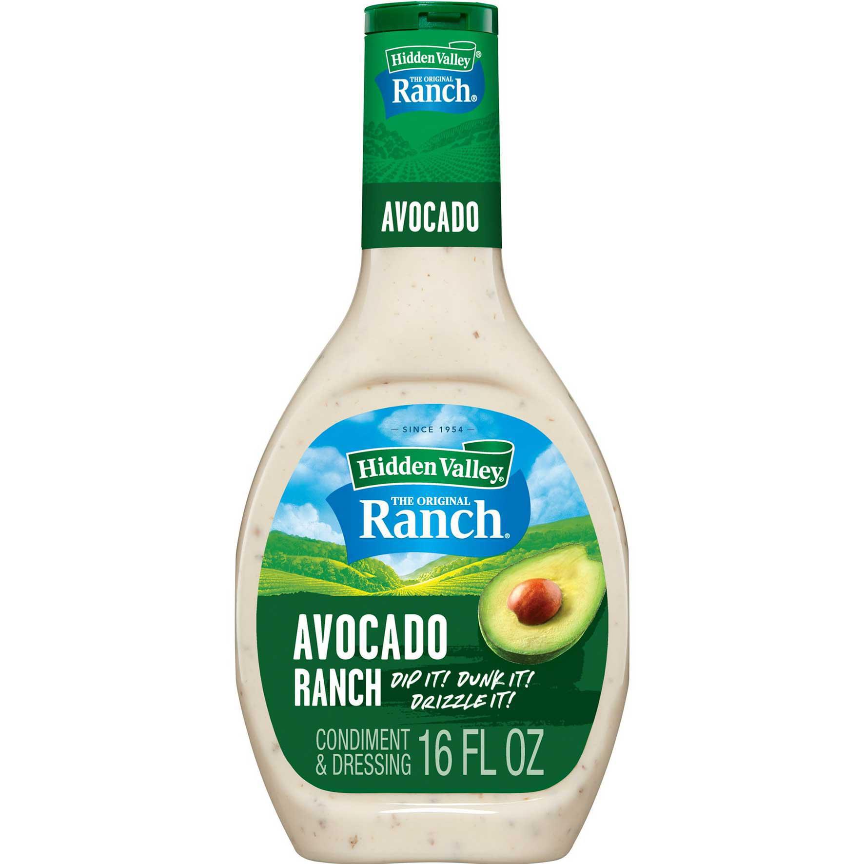 Hidden Valley Avocado Ranch Salad Dressing and Topping 16 fl oz