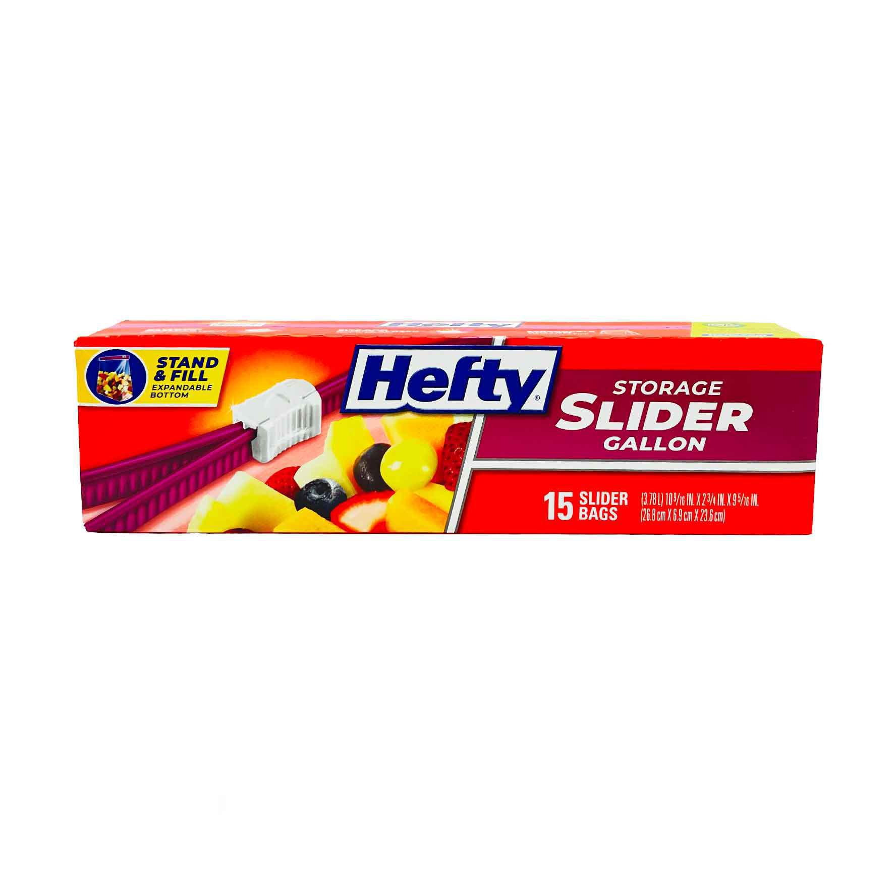 Hefty Storage Slider Gallon Bags