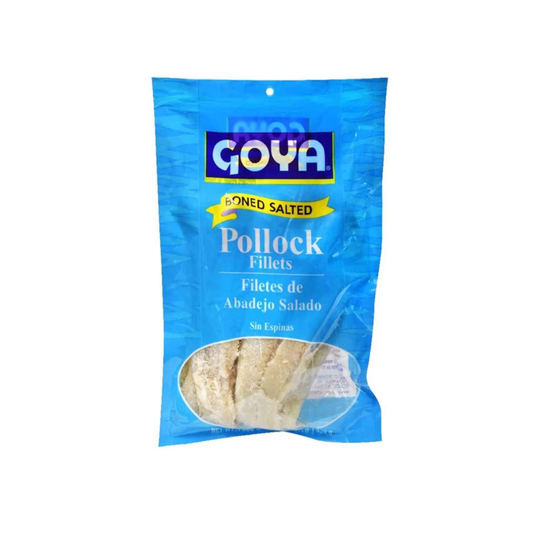 Goya Boned Salted Pollock Fillets 16 oz