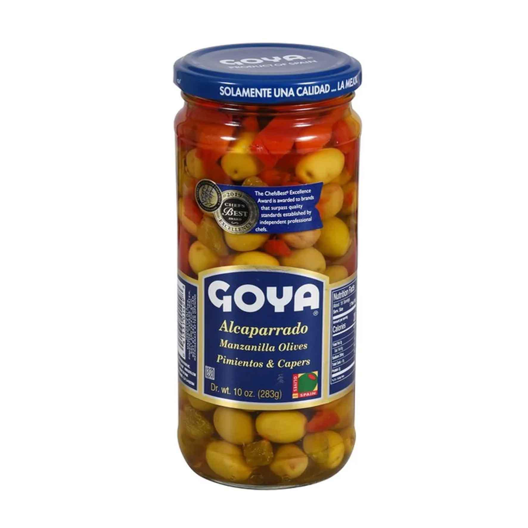 Goya Alcaparrado Manzanilla Olives Pimientos & Capers 10 oz