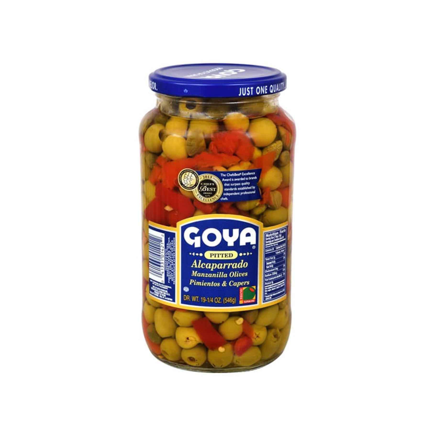 Goya Alcaparrado Manzanilla Olives Pimientos & Capers 20 oz