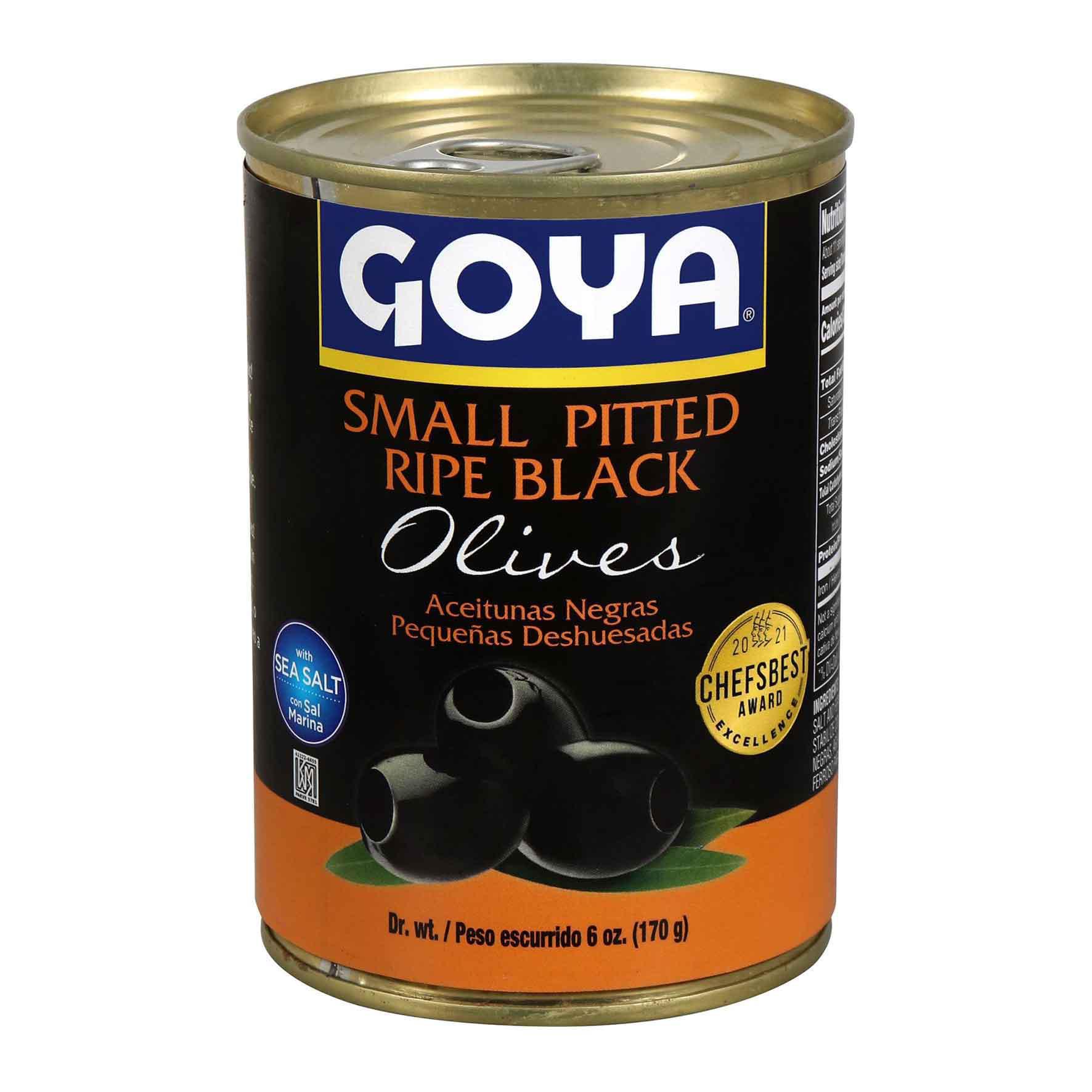 Goya Small Pitted Ripe Black Olives 6 oz