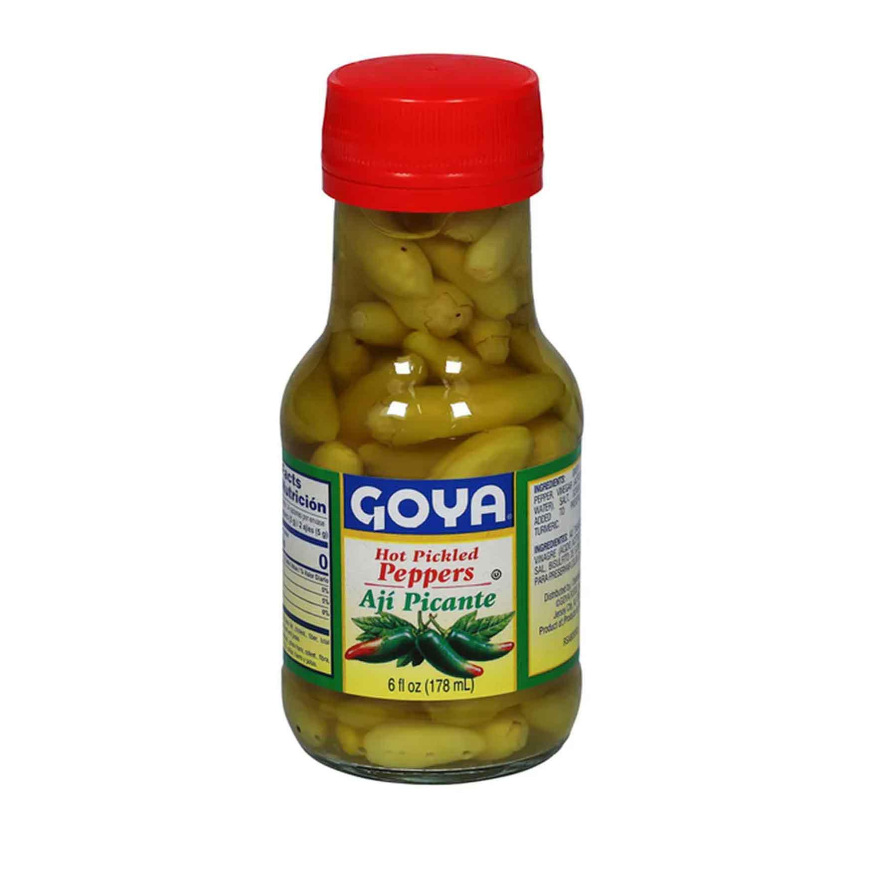 Goya Hot Pickled Yellow Peppers 6 oz