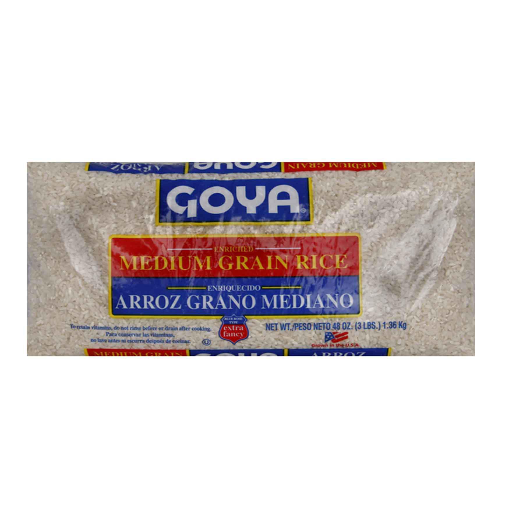 Goya Medium Grain Rice 3 Lb
