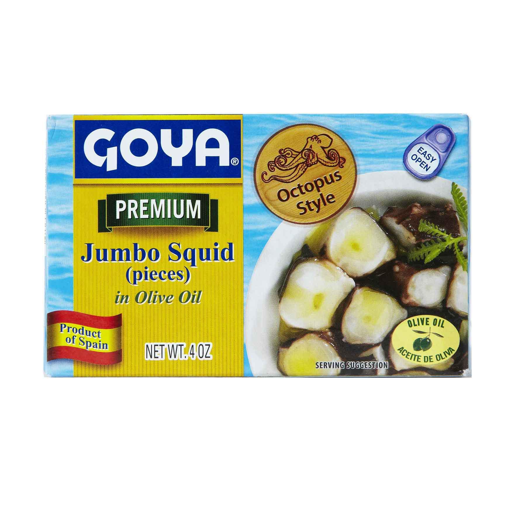 Goya Jumbo Squid in Olive Oil 4oz