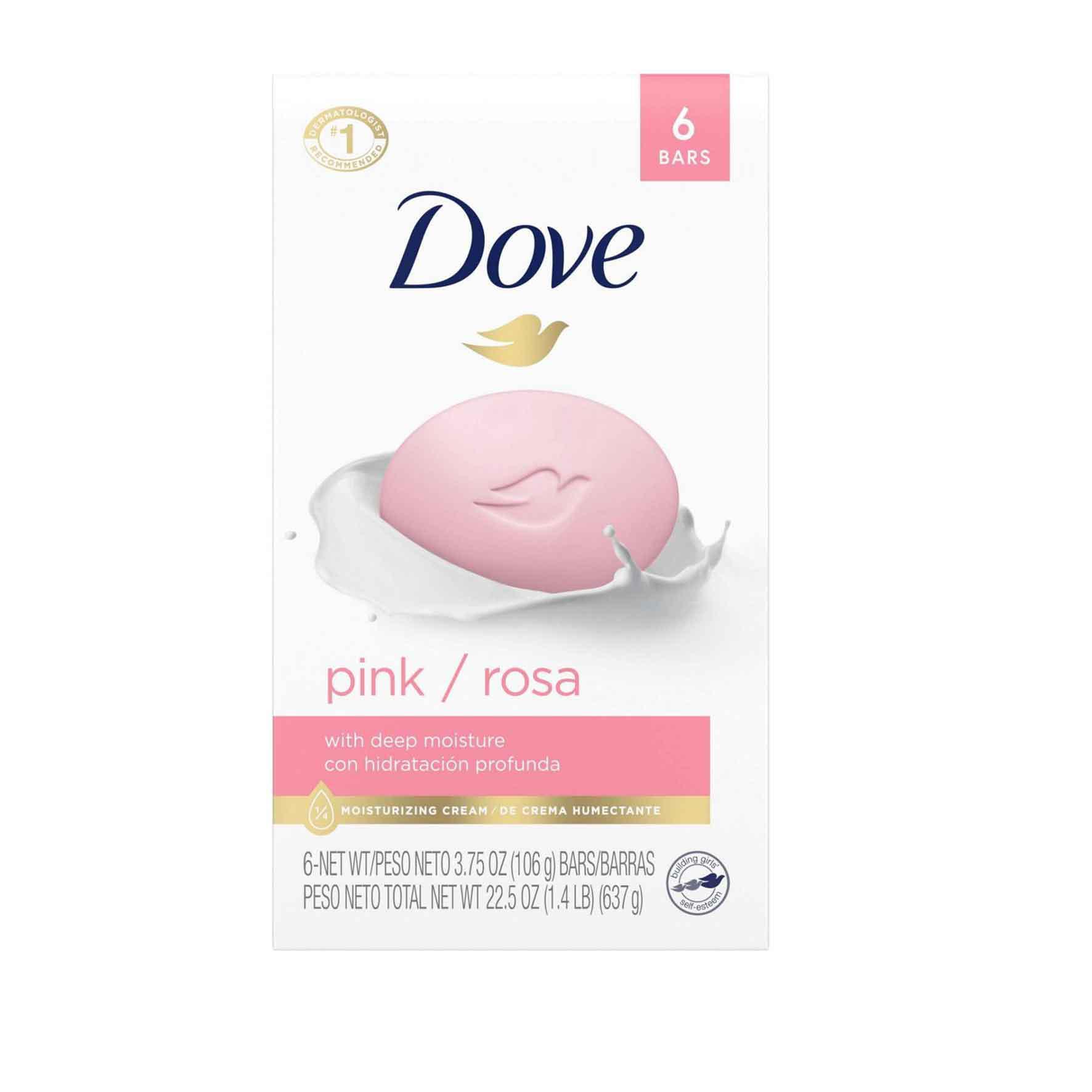 Dove Pink Beauty Bar 6 Ct
