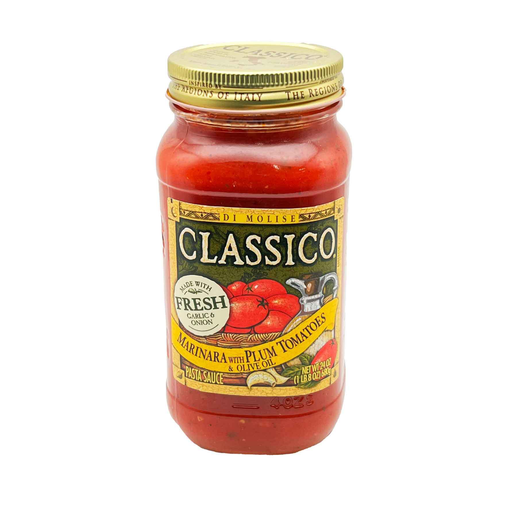 Classico Marinara with Plum Tomatoes and Olive Oil Pasta Sauce 24oz